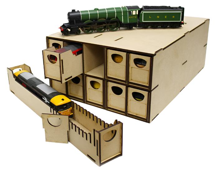 WWScenics WSLC-016 WWS N-Gauge Loco Storage Box 10 Drawers – Rails