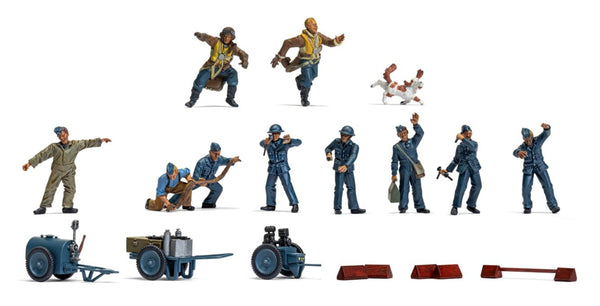 Airfix A04702 WWII RAF Ground Crew Model Kit – Rails
