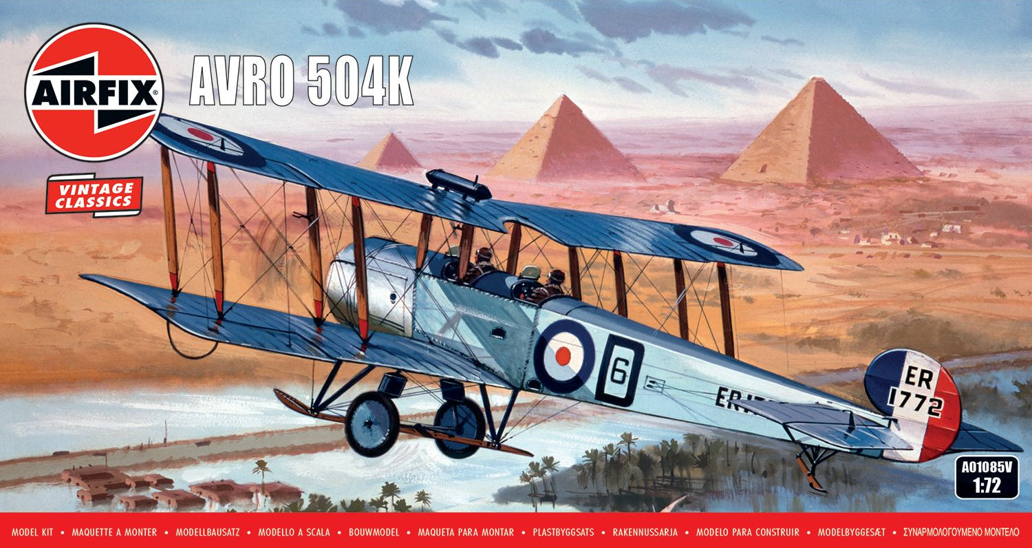 Airfix A01085V Avro 504K Model Kit – Rails