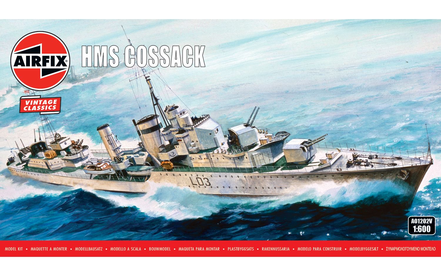 Airfix A01202V HMS Cossack Model Kit – Rails