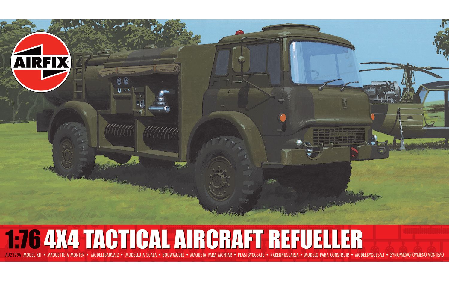 Airfix A02329A 4x4 Tactical Aircraft Refueller Model Kit – Rails