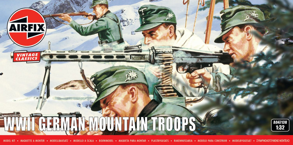 Airfix A04713V WWII German Mountain Troops Model Kit – Rails