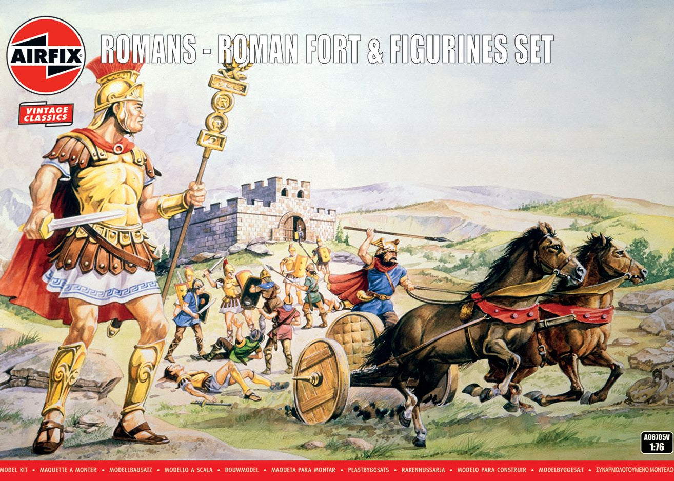 Airfix A06705V Romans - Roman Fort & Figurines Set Model – Rails