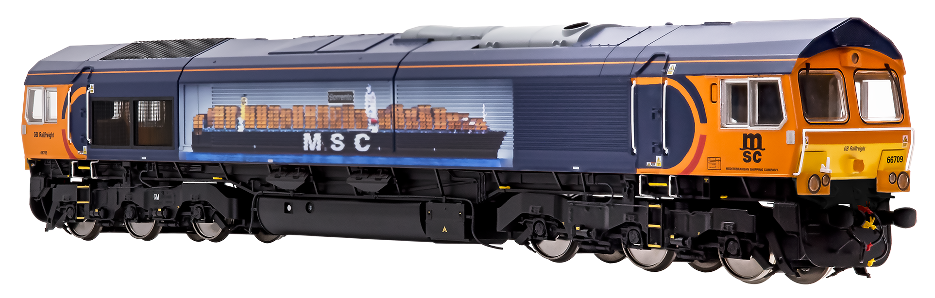 Dapol 7D-066-003S Class 66 709 GBRF Sorrento MSC Livery – Rails