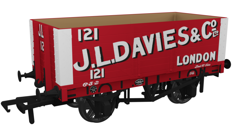 Rapido Trains UK 7 Plank 1907 Private Owner Wagon J L Davies & Co No ...