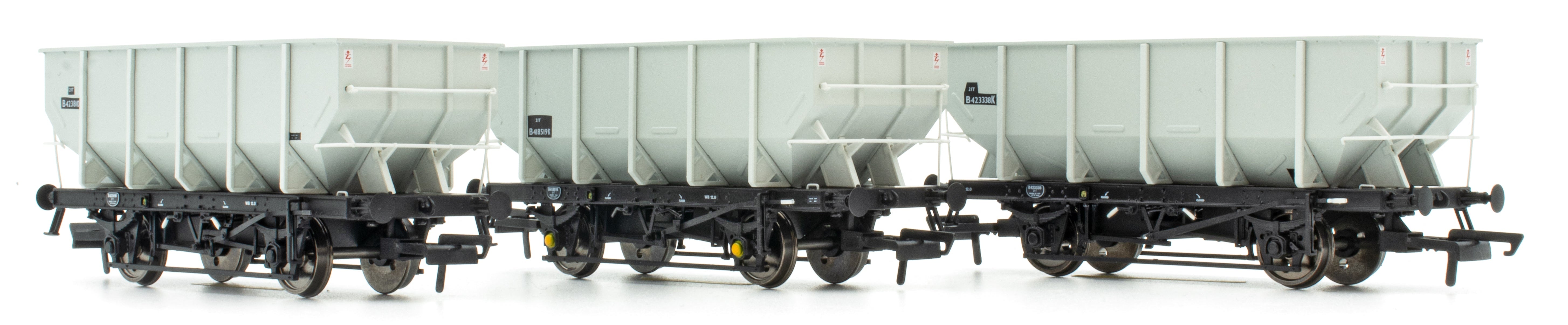 Accurascale 21t Hopper BR Grey Pack B Triple Pack – Rails of Sheffield
