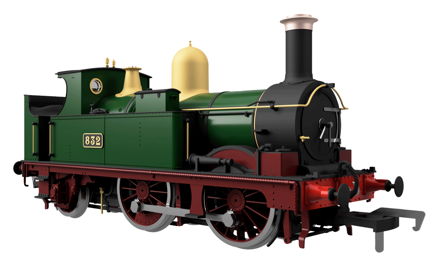 Dapol 4S-517-003 GWR 517 Class 0-4-2 1158 G.W. Green Steam Locomotive ...