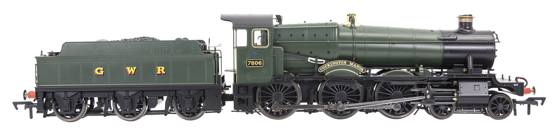 Dapol Cockington Manor GW Green GWR 78xx Manor Class 4-6-0 Steam ...
