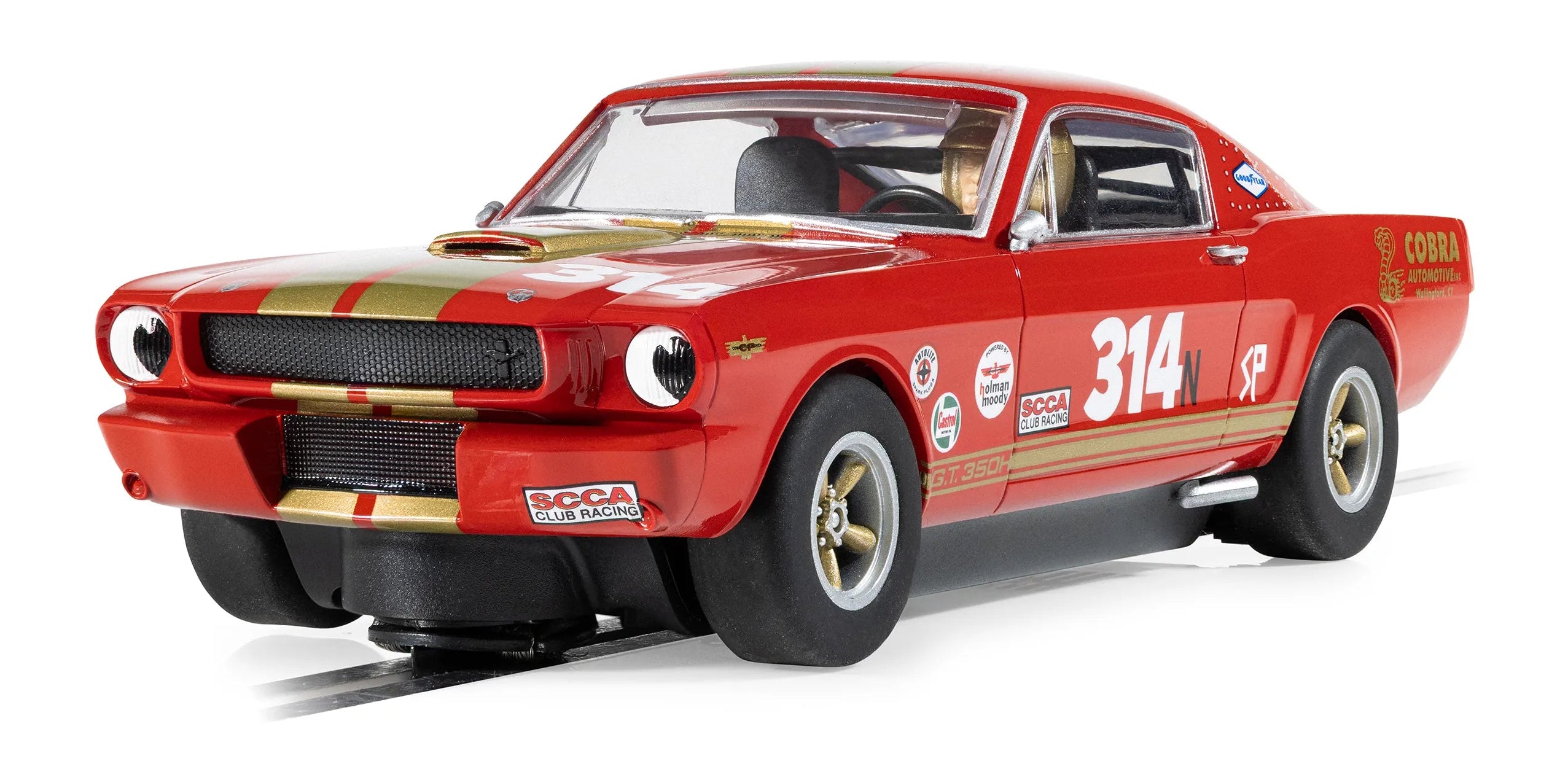 Scalextric C4658 Shelby GT350H - Red and Gold – Rails