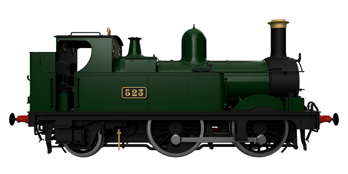 Dapol 4S-517-002D GWR 517 Class 0-4-2 524 Lined Chocolate Steam ...