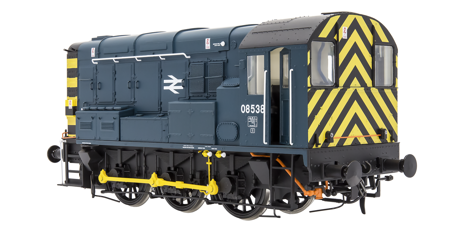 Dapol Class 08 08538 BR Blue Wasp Stripes Diesel Shunter Locomotive ...