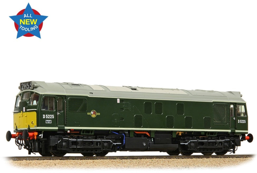 Bachmann Class 25/1 D5225 BR Green (Small Yellow Panels) Diesel ...