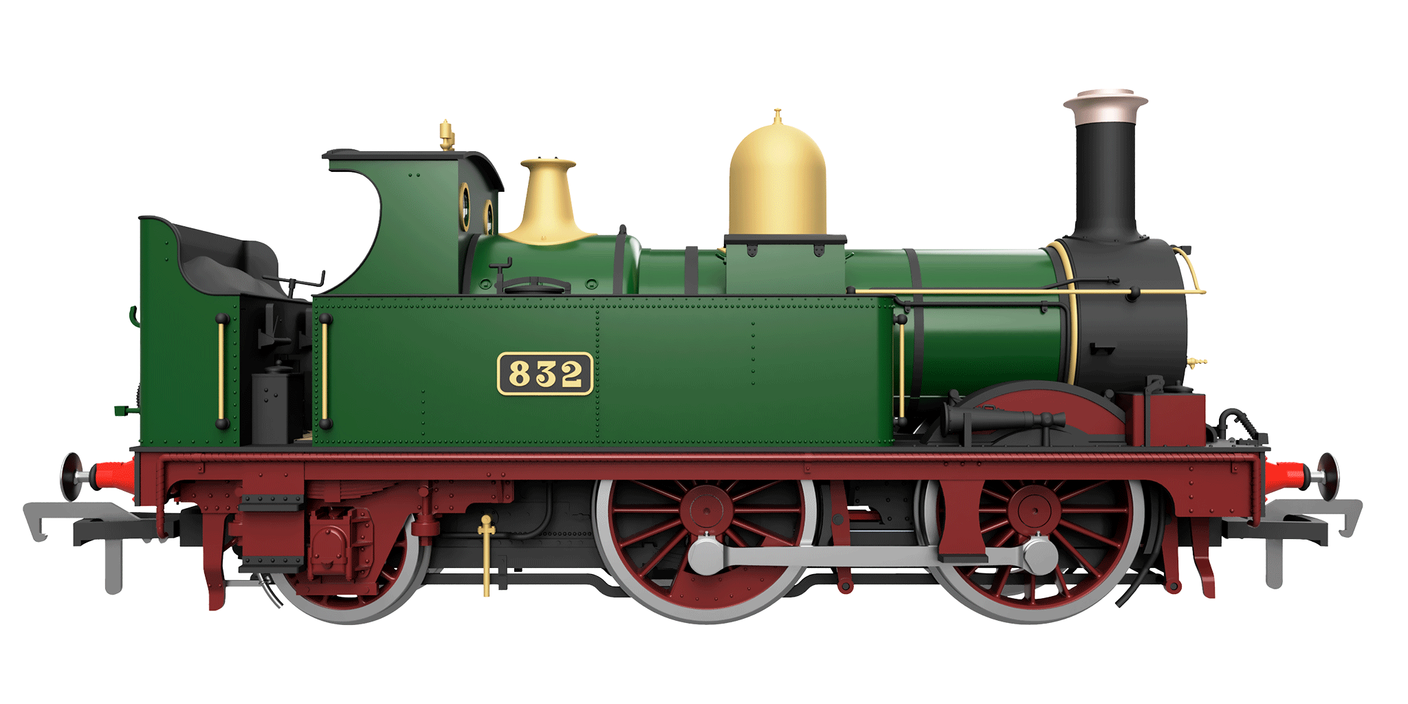 Dapol 4S-517-003 GWR 517 Class 0-4-2 1158 G.W. Green Steam Locomotive ...