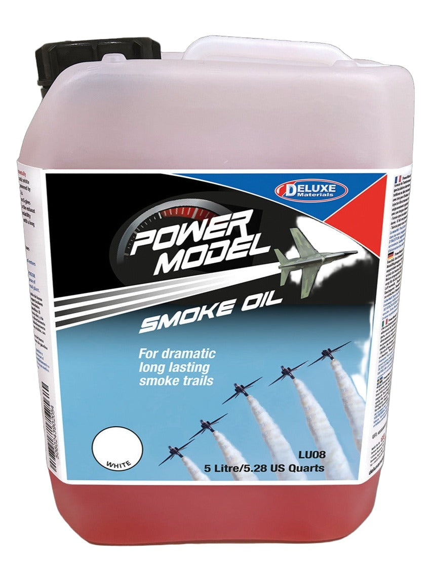 Deluxe Materials LU08 PowerModel Jet Smoke Oil (5 Litre) – Rails of ...