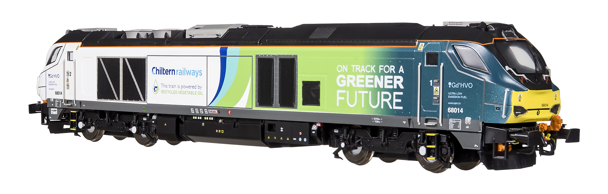 Dapol Class 68 68014 Chiltern Green Bio Fuel Livery Diesel Locomotive ...