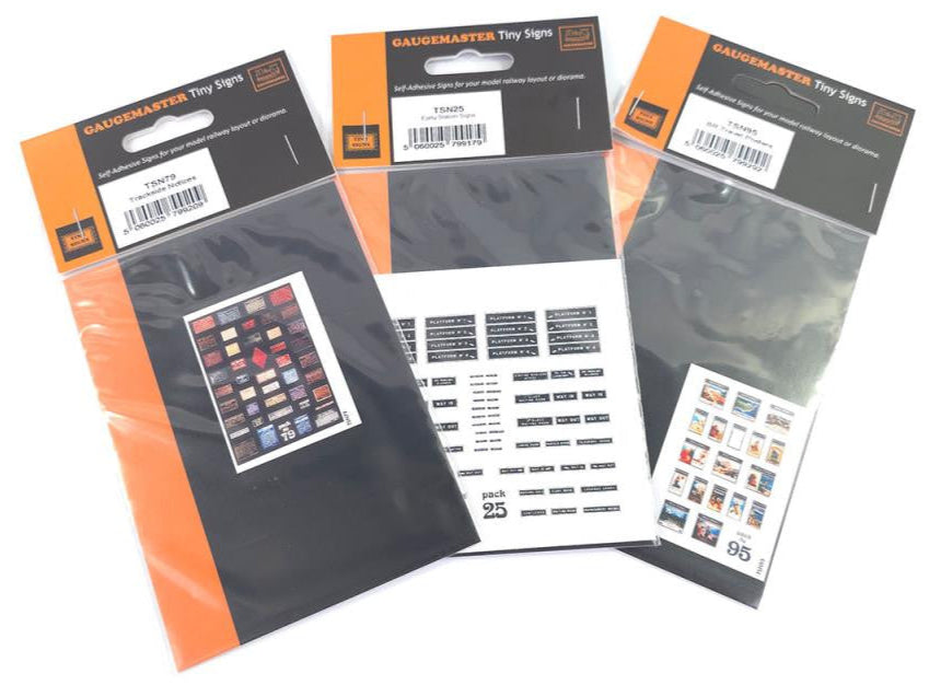 Gaugemaster TS201 N Gauge Station & Trackside Signage Set – Rails