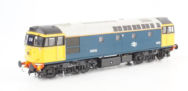 Heljan 3421 Class 33/0 BR Blue No.33012 (Yellow Cabs/HI – Rails