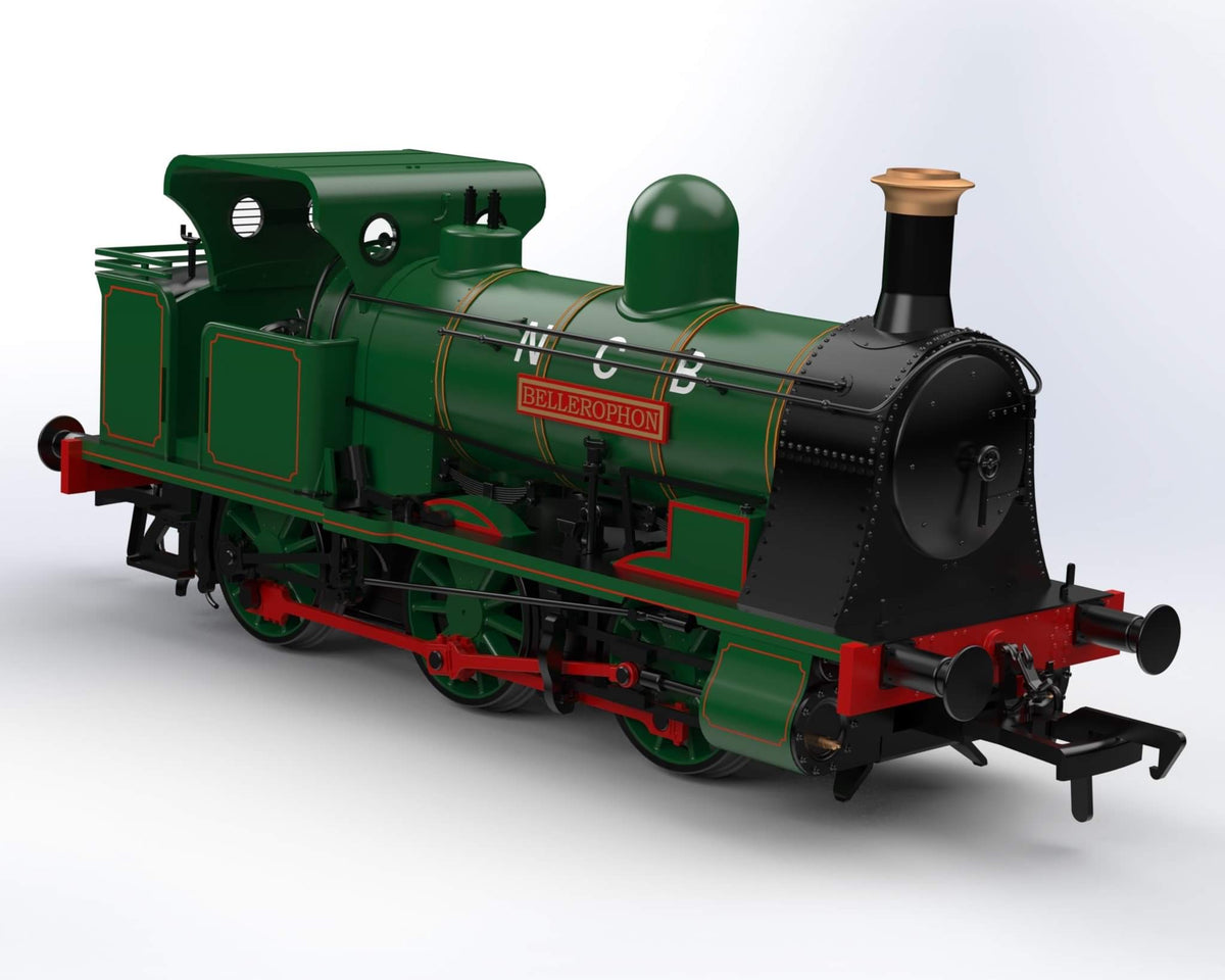 KR Models KRM-BEL-OO-R-GREEN 'Bellerophon' 0-6-0WT NCB Green Steam Tank ...