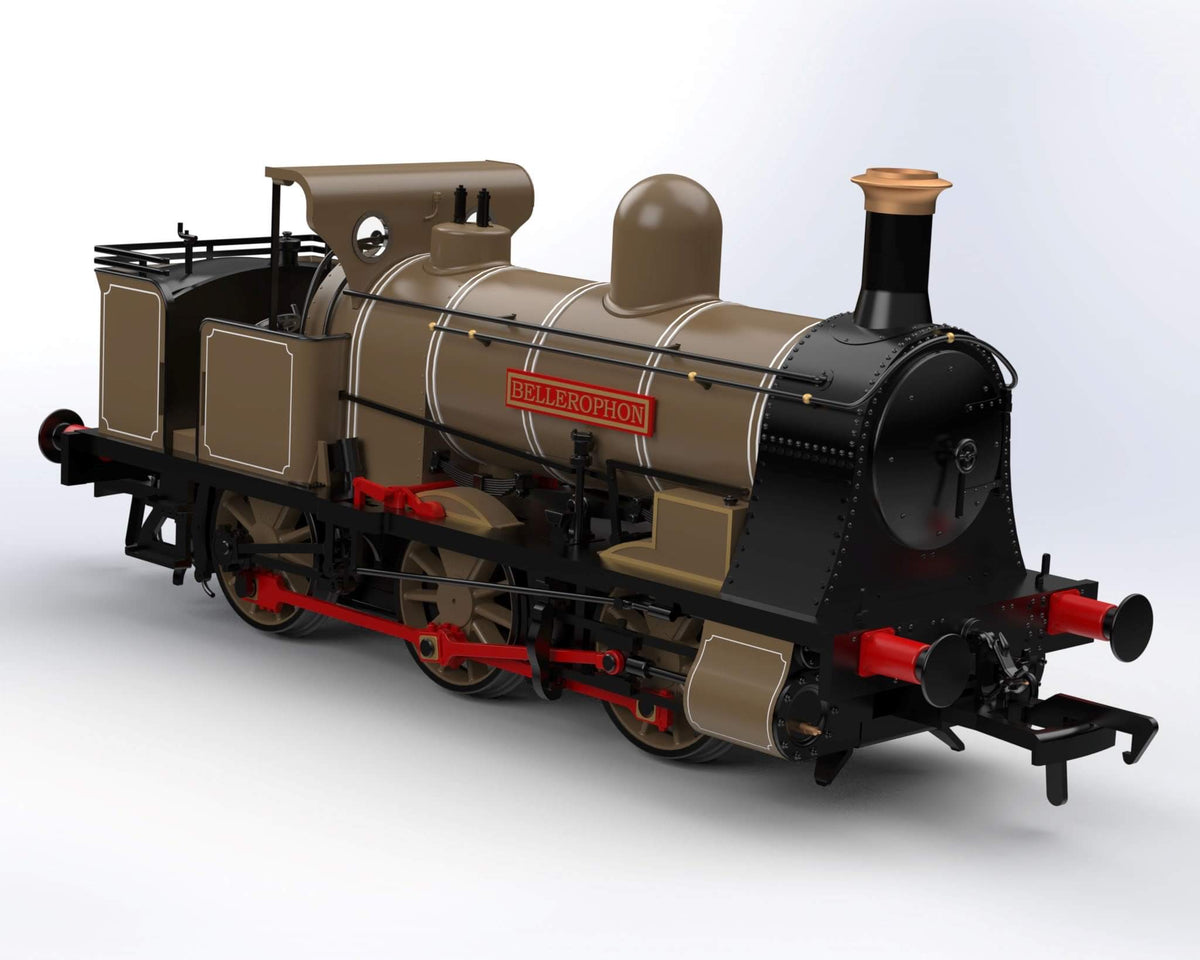 KR Models KRM-BEL-OO-F-EP 'Bellerophon' 0-6-0WT Light Brown As Preserved Steam Tank Locomotive ...