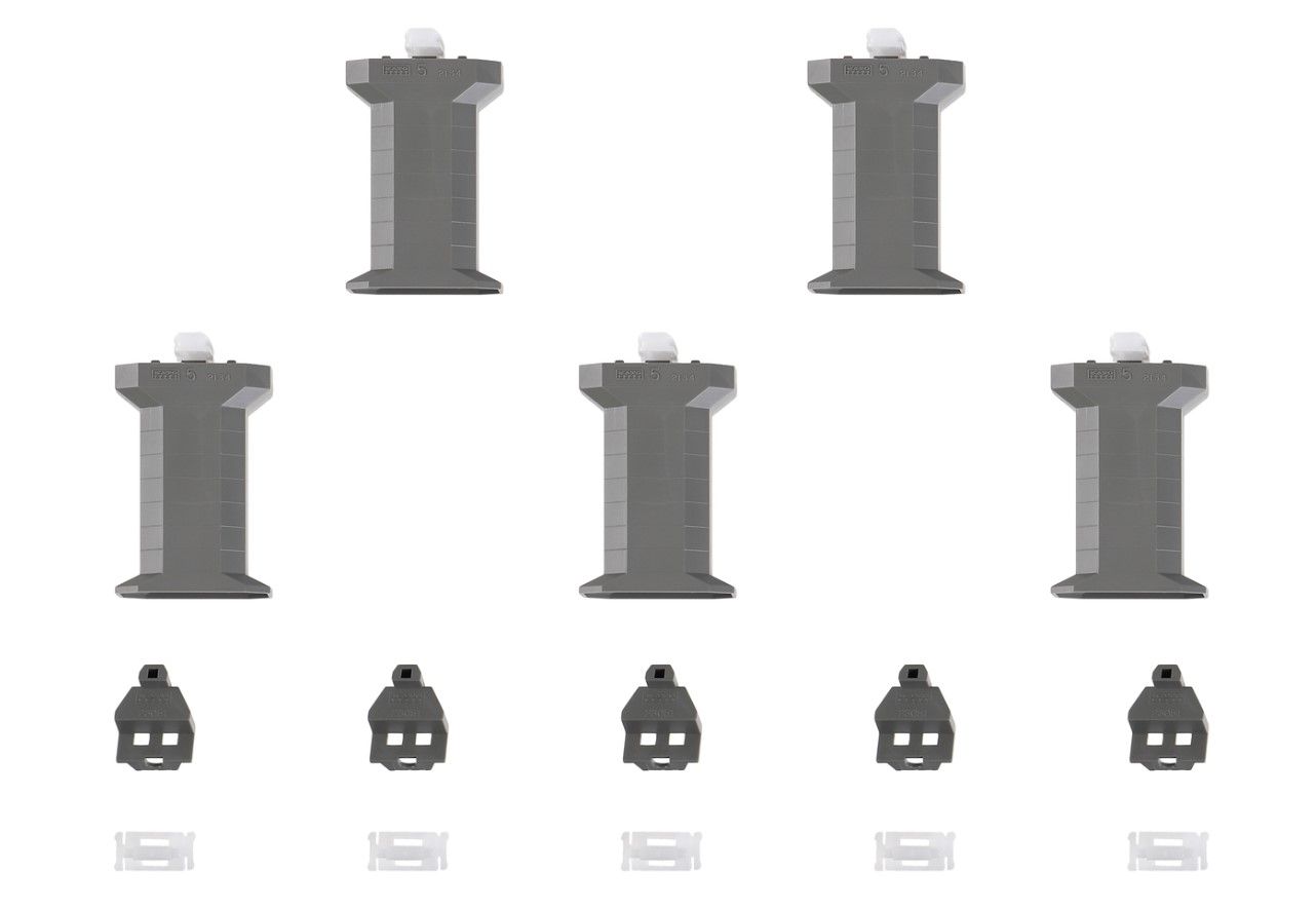 Kato 23-017-1 Unitrack Piers 50mm with S Joiners (5) – Rails