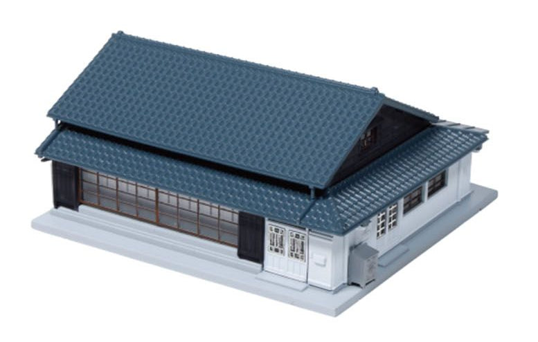 Kato 23-483B Gable Roof House Black (Pre-Built) – Rails