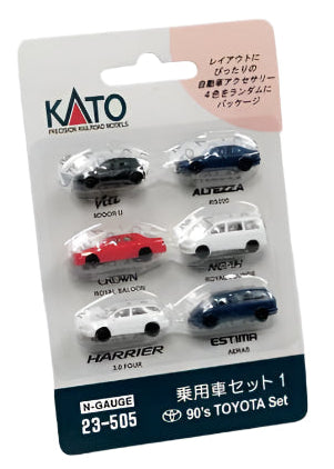 Kato 23-505 Modern Toyota Car Set (6) – Rails
