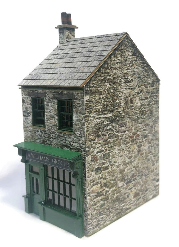 Scale Model Scenery KX066-OO-B OO Period Terraced Shop (Right – Rails