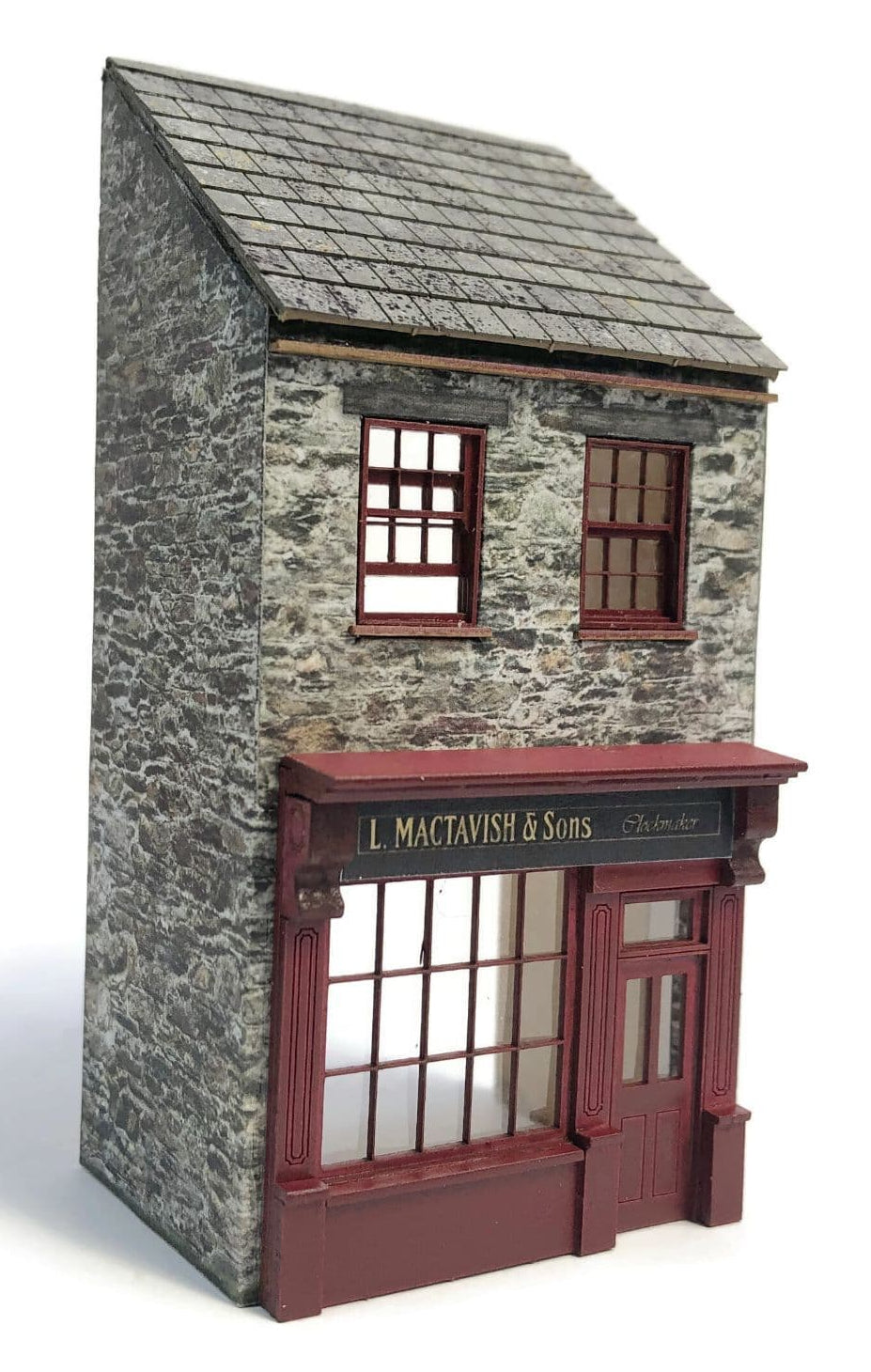 Scale Model Scenery KX069 OO Low Relief Period Terraced Shop – Rails