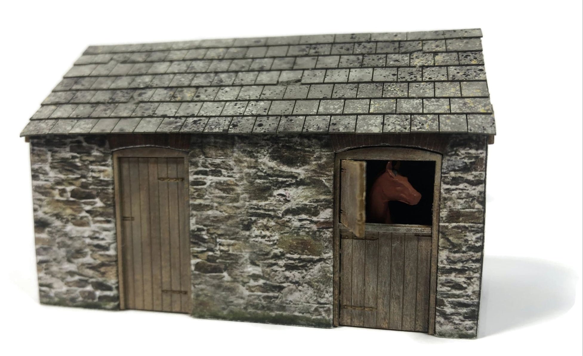 Scale Model Scenery KX085 OO/HO Stables/Stores Model Kit – Rails