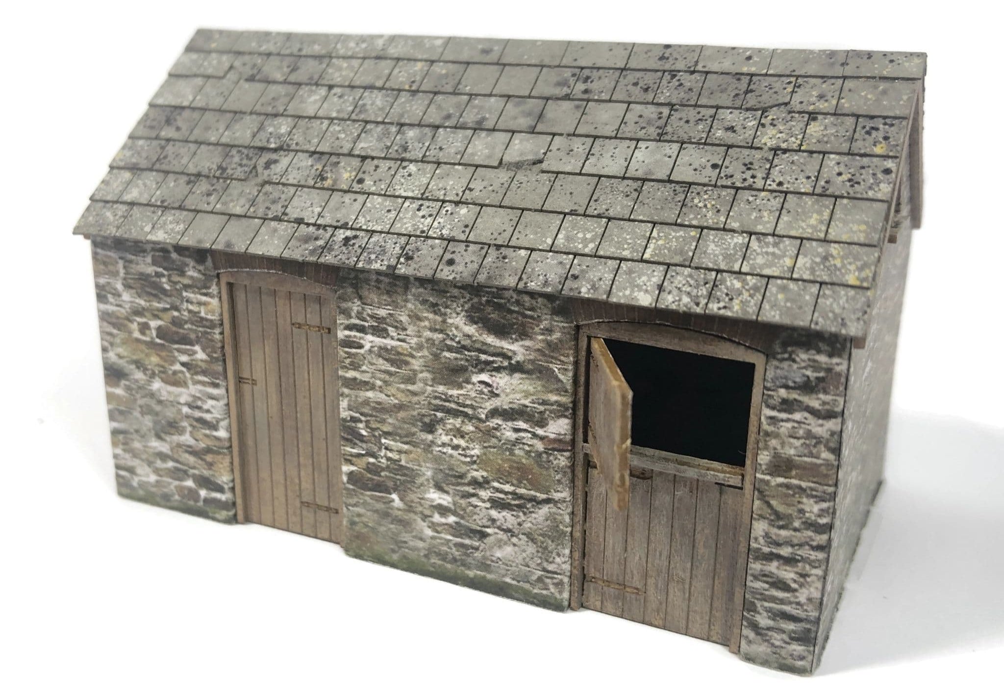 Scale Model Scenery KX085 OO/HO Stables/Stores Model Kit – Rails