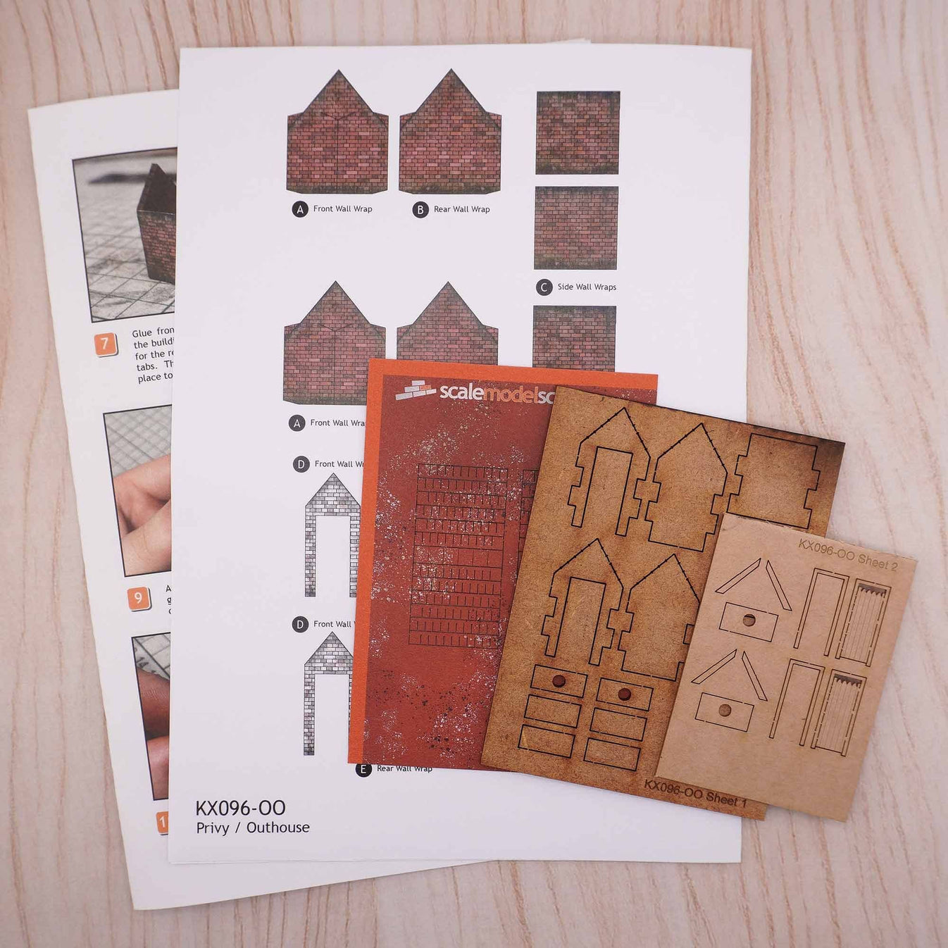 Scale Model Scenery KX096 OO/HO Privy/Outhouse Model Kit – Rails