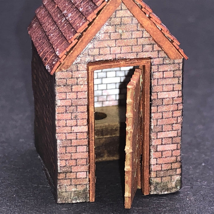 Scale Model Scenery KX096 OO/HO Privy/Outhouse Model Kit – Rails