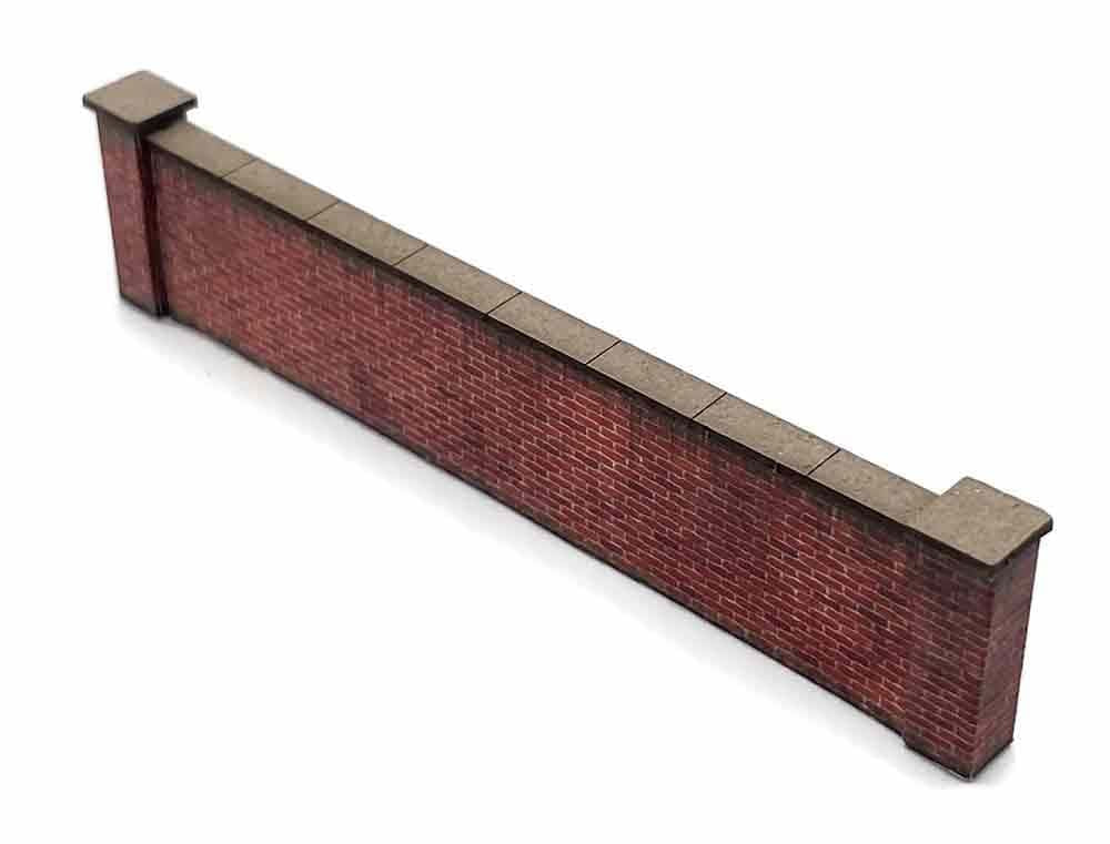 Scale Model Scenery KX107A 5ft Modular Victorian Red Brick – Rails