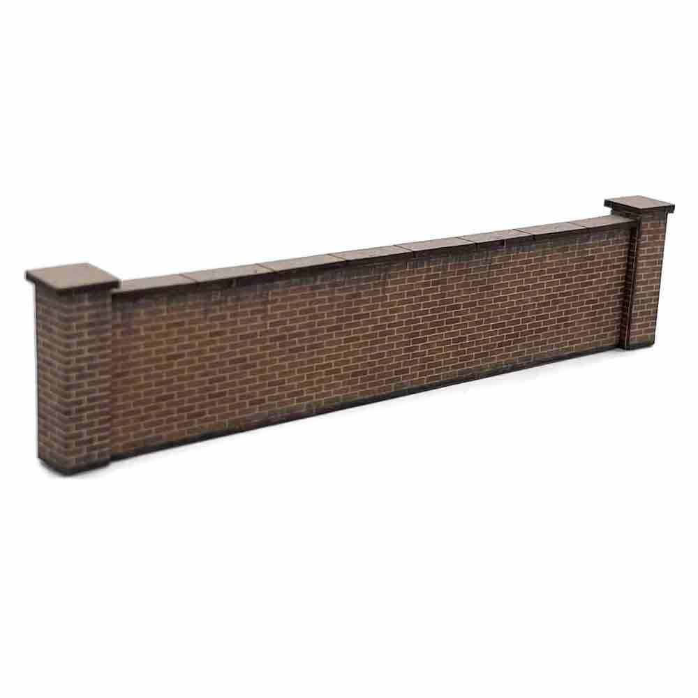 Scale Model Scenery KX107C 5ft Modular Brown Brick Walls – Rails