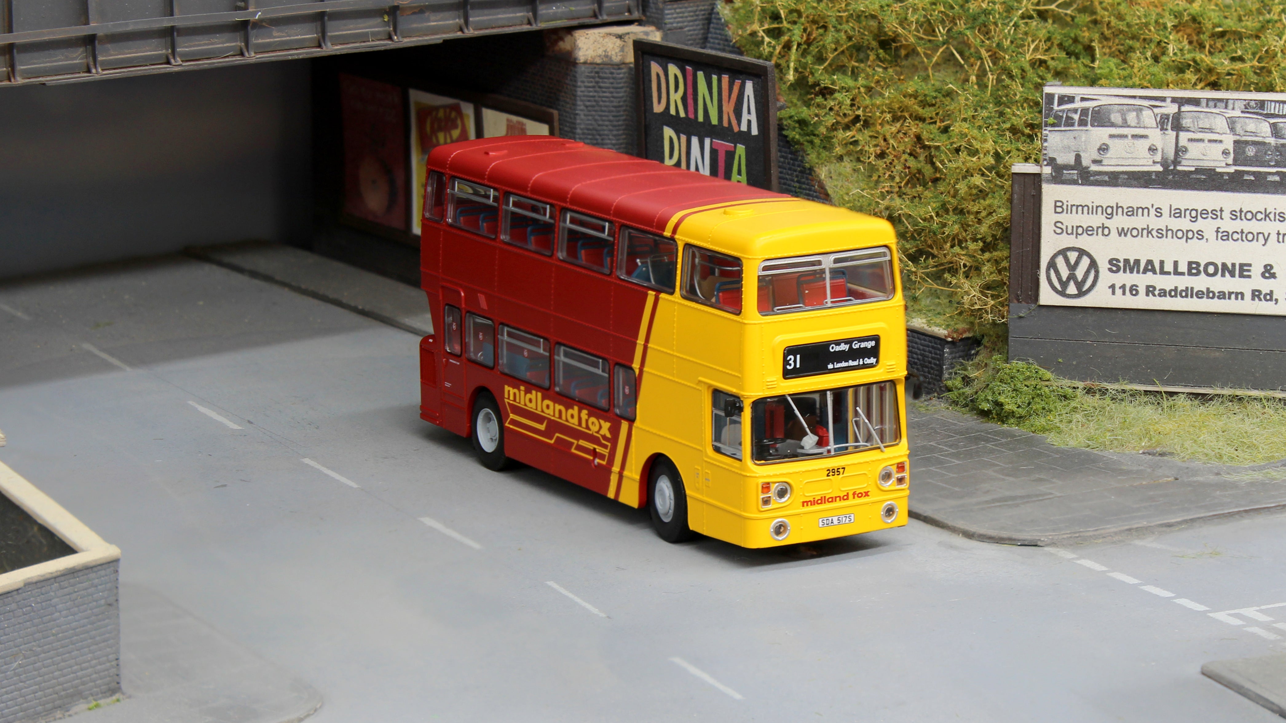 Rapido Trains UK Leyland Fleetline SDA517S, Route 31 Oadby Grange ...