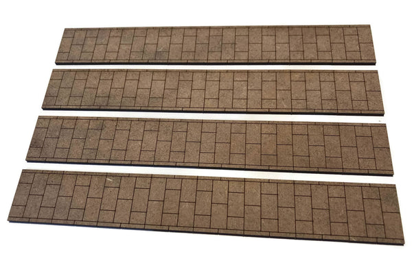 Scale Model Scenery LX217 Laser Cut MDF Pavement Strips Model – Rails