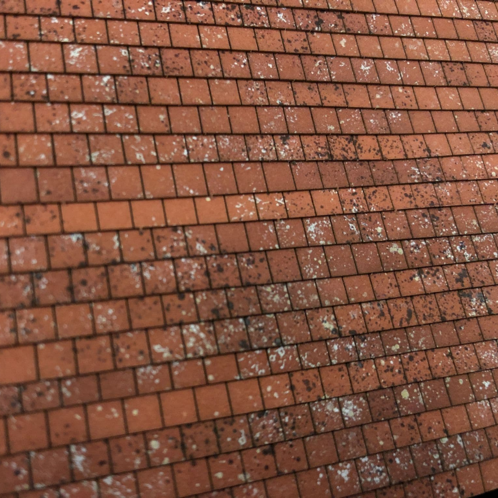 Scale Model Scenery LX418 OO/HO Pre-Weathered Terracotta Roof – Rails