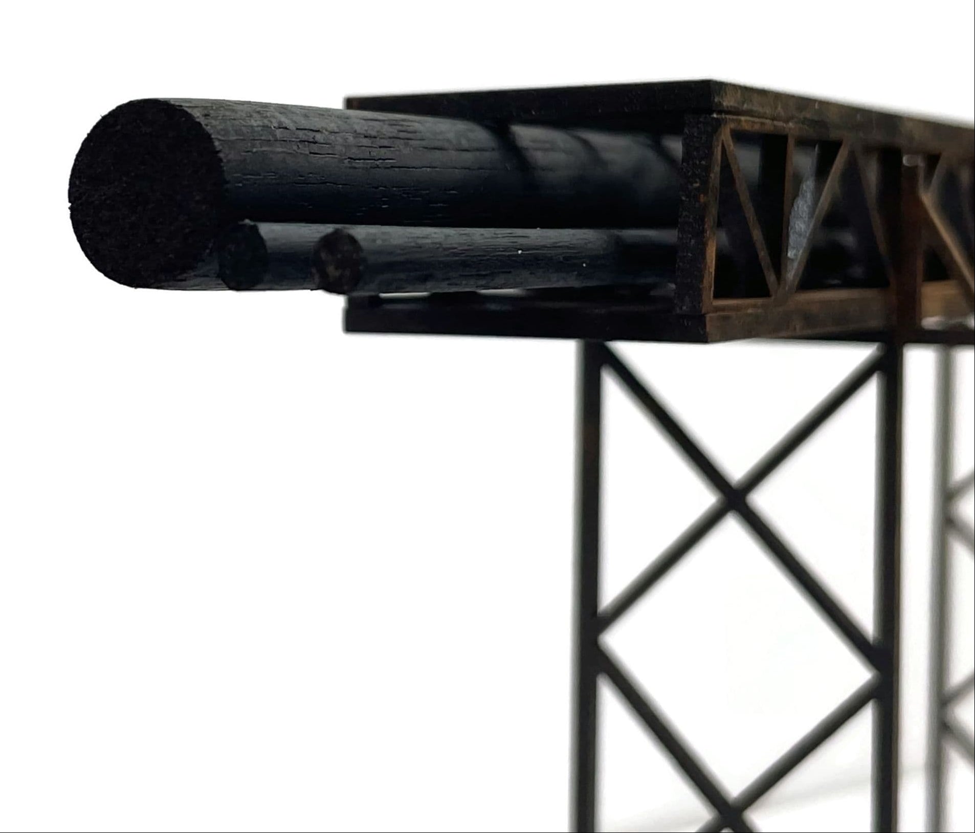 Scale Model Scenery LX514 Industrial Pipe Bridge Model Kit – Rails