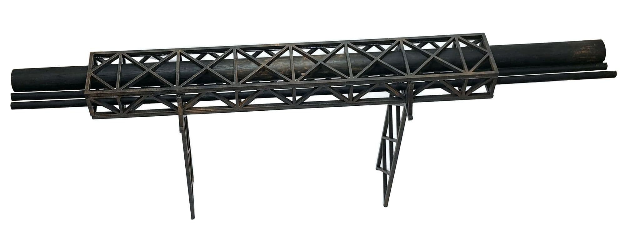 Scale Model Scenery LX514 Industrial Pipe Bridge Model Kit – Rails