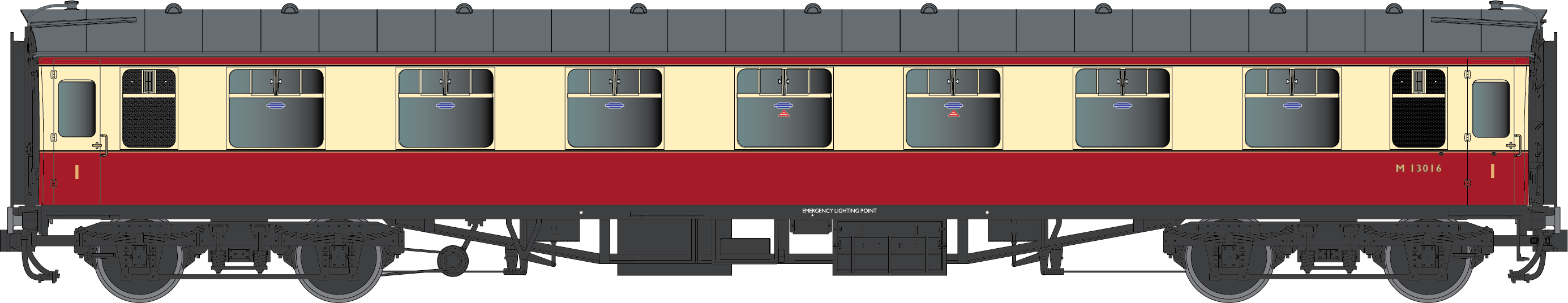 Lionheart Trains 7P-002-150UD BR Mk1 Crimson & Cream FK – Rails
