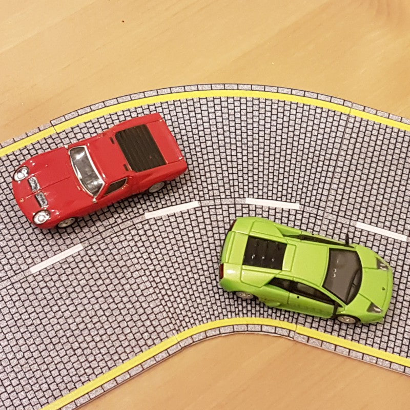 Proses P3D-UV-03 N Scale UV Printed 3D PVC Road Set (Cobblestone ...