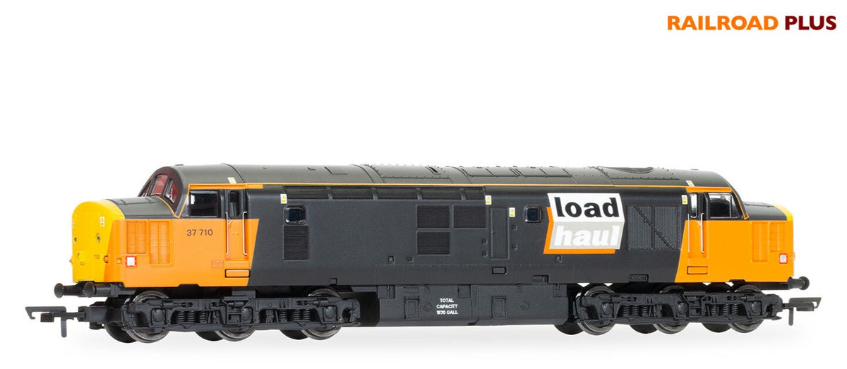 Hornby R30188 Railroad Plus Loadhaul Class 37 Co-Co 37710 Diesel ...