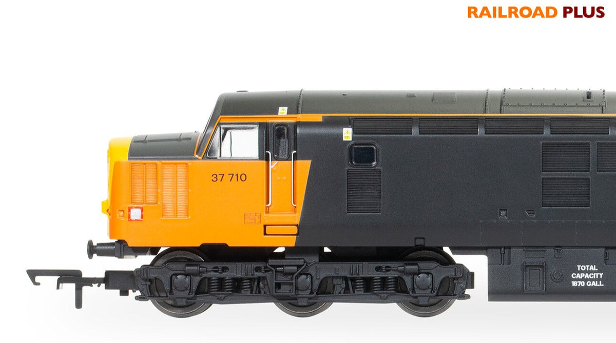 Hornby R30188 Railroad Plus Loadhaul Class 37 Co-Co 37710 Diesel ...