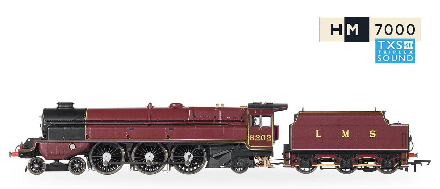 Hornby R30398TXS LMS Princess Royal Class 6202 ‘Turbomotive’ – Rails