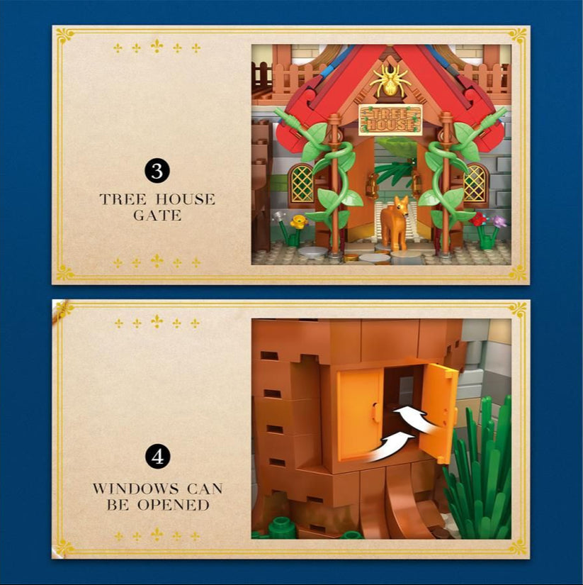 Reobrix 66008 Medieval Tree House 2566pc Construction Set – Rails