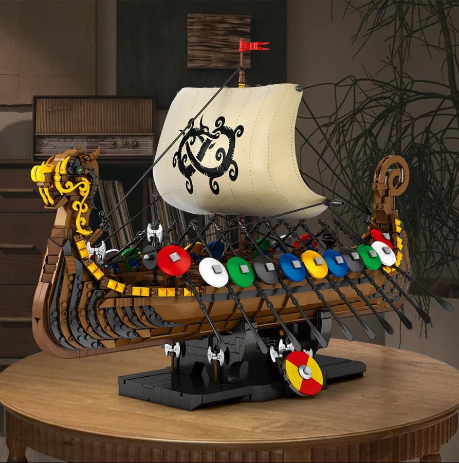 Reobrix 66101 Viking Ship 2547pc Construction Set – Rails