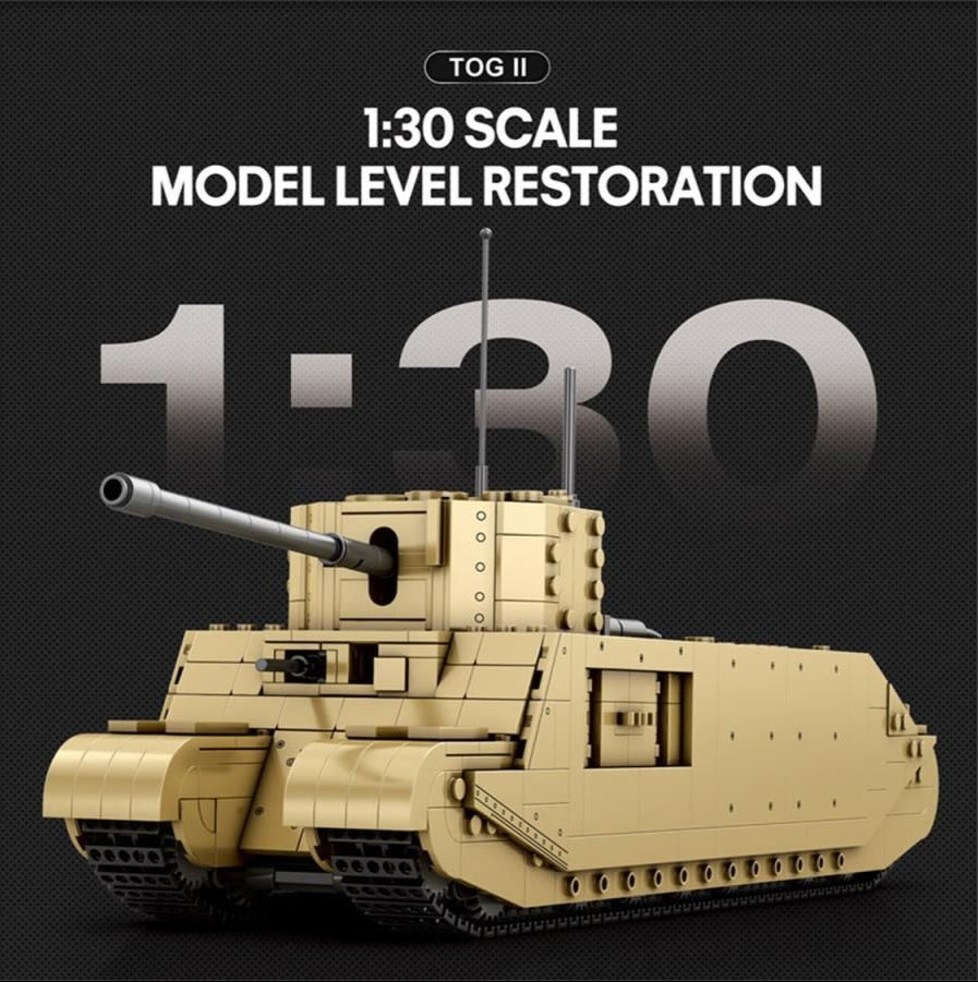 Reobrix 77032 World of Tanks TOG II 1427pc Construction Set – Rails