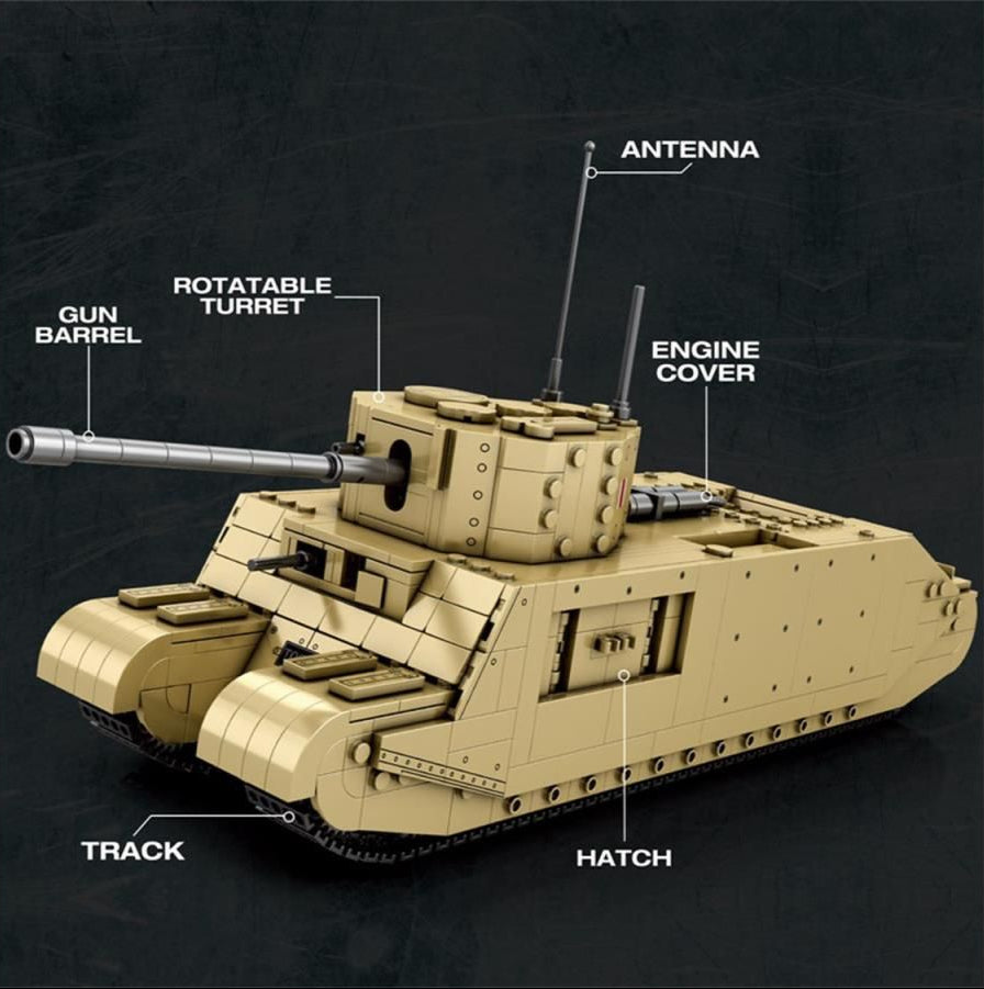 Reobrix 77032 World of Tanks TOG II 1427pc Construction Set – Rails