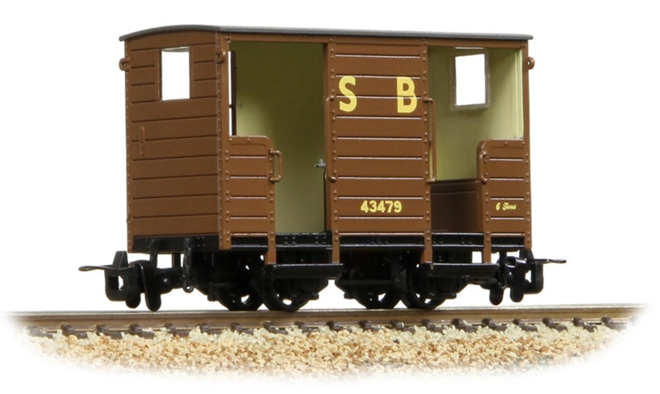 Bachmann RNAD Open-End Brake Van Statfold Barn Railway Brown No. 43479 ...