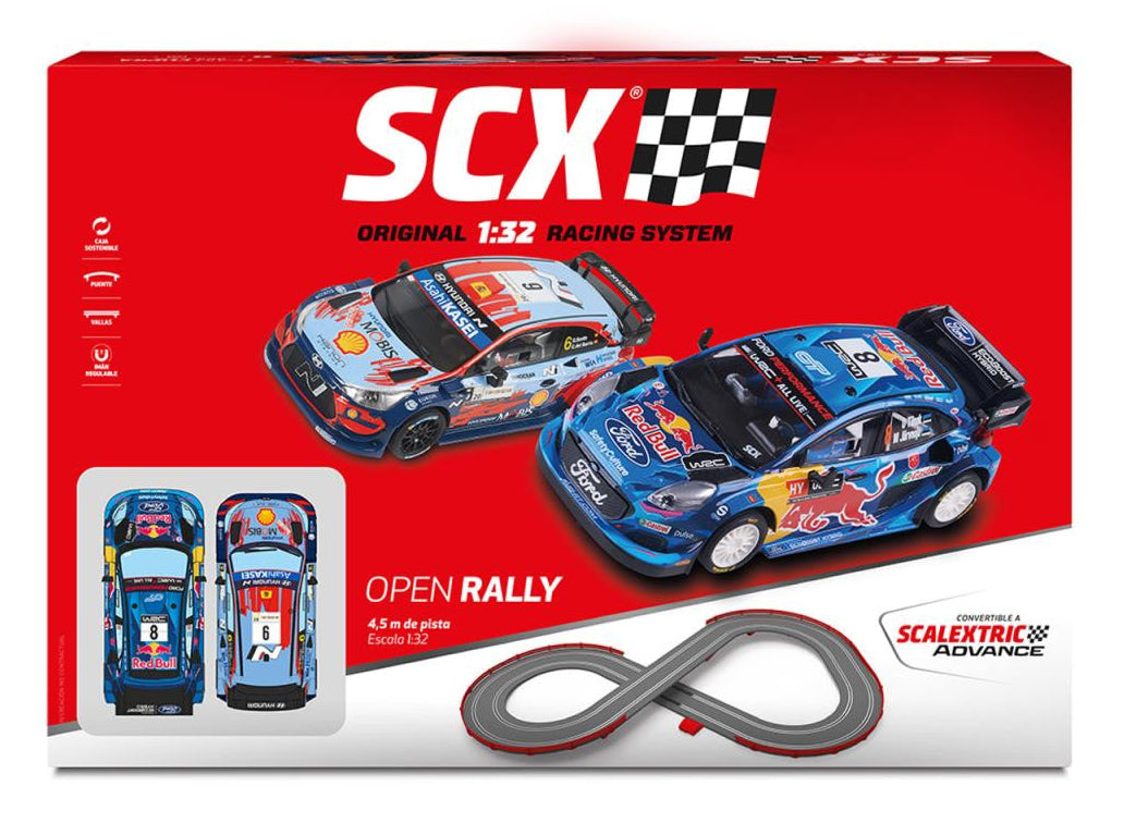 SCX SCXU10543 Open Rally 5.2m Race Set – Rails